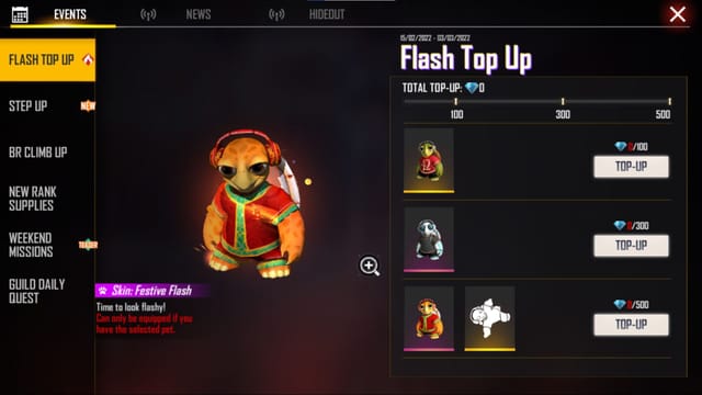 Flash pet in Free Fire MAX: Abilities, advantages, and how to get