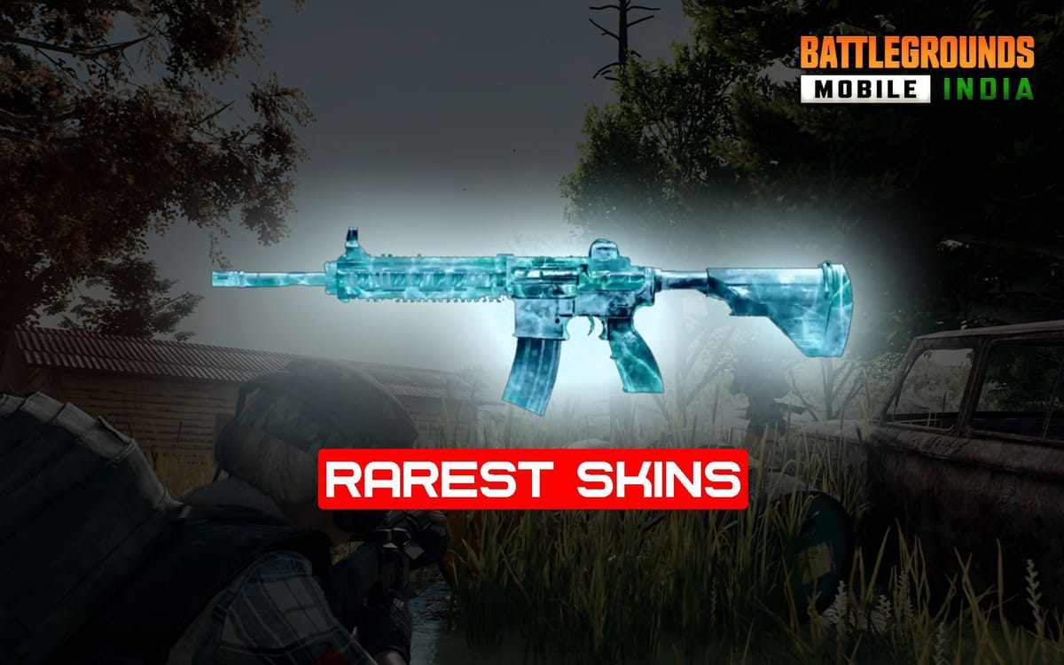Rarest BGMI skins like M416 Glacier in March 2022