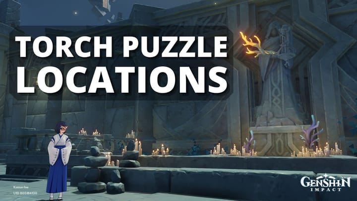 All torch puzzle locations in Genshin Impact Three Realms Gateway ...
