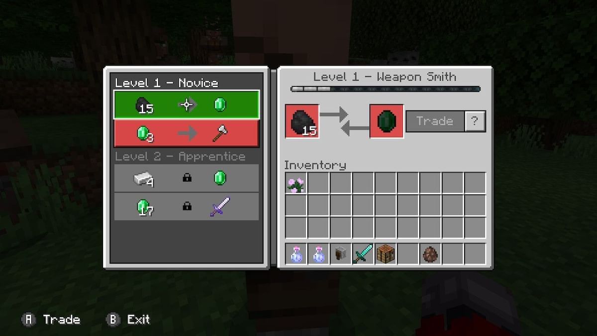 How to make a weaponsmith in Minecraft