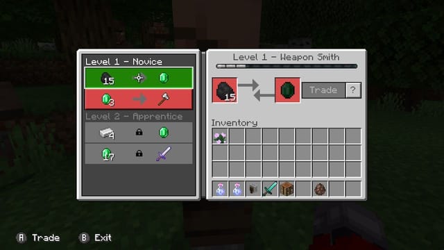 How to make a weaponsmith in Minecraft