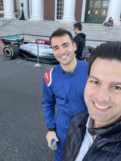 Mercedes boss addresses Harvard b-school students