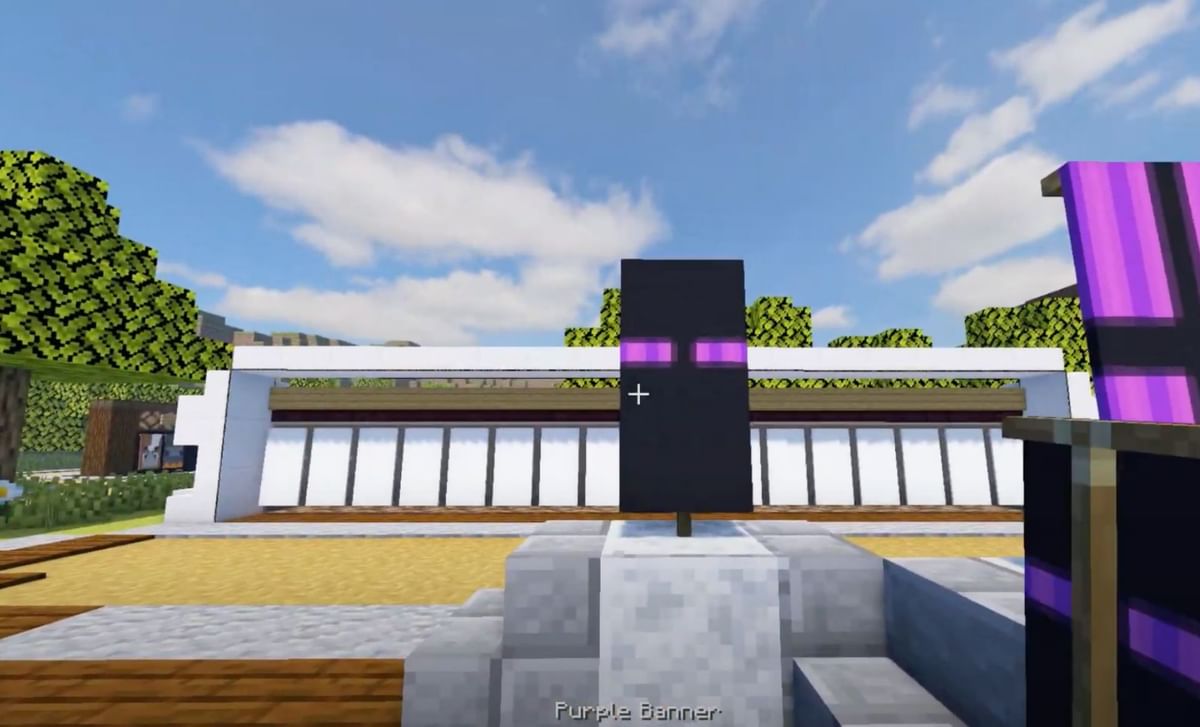 How to make an Enderman Banner in Minecraft