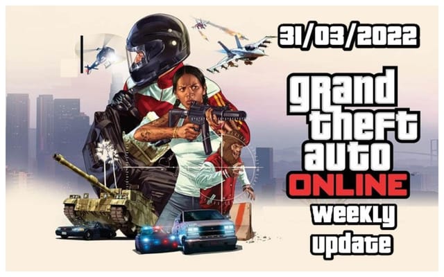 When is GTA Online next weekly update for March 2022?