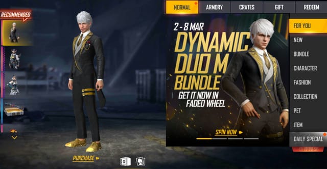 How to get Dynamic Duo M bundle in Free Fire MAX this week