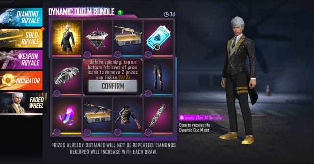 How to get Dynamic Duo M bundle in Free Fire MAX this week