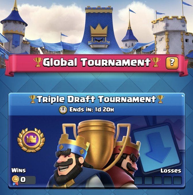 What is the Triple Draft Challenge in Clash Royale?