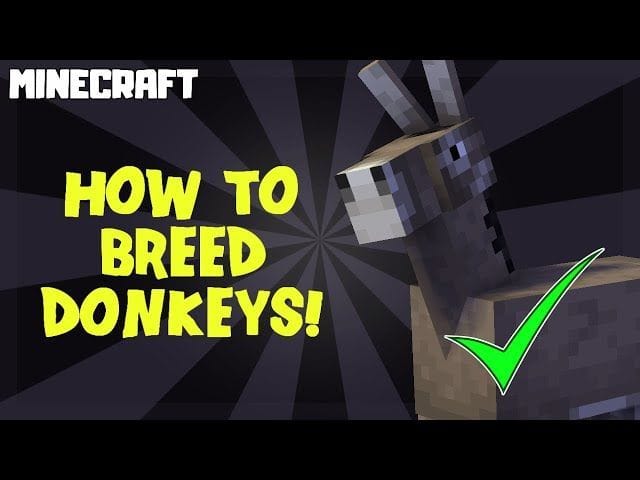 What do donkeys eat in Minecraft to breed?