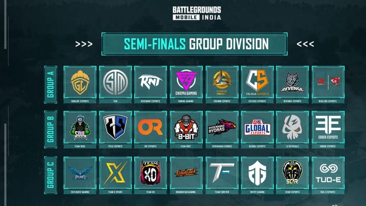 Upthrust Esports BGMI India Rising Semi-finals: Teams, schedule, and more