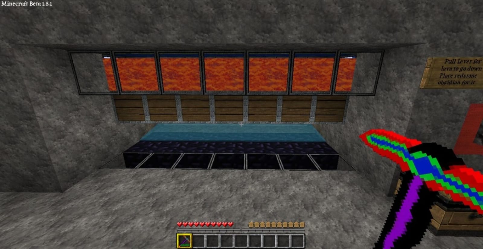 How to make an Obsidian generator in Minecraft