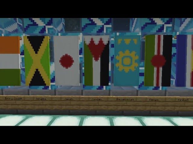 Minecraft Redditor showcases 196 world flags
