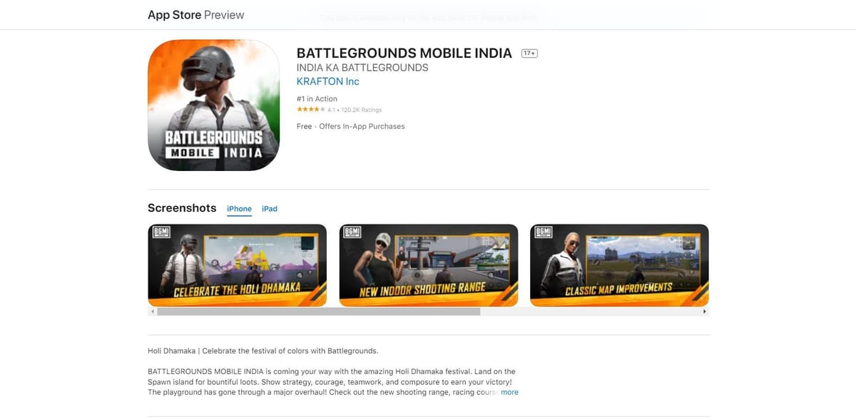 BGMI 1.9 update download links and process for smartphones