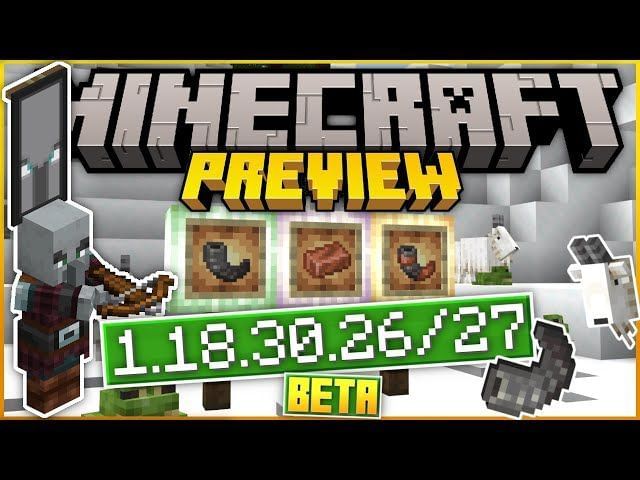 Minecraft 1.18.30.26 Bedrock beta patch notes