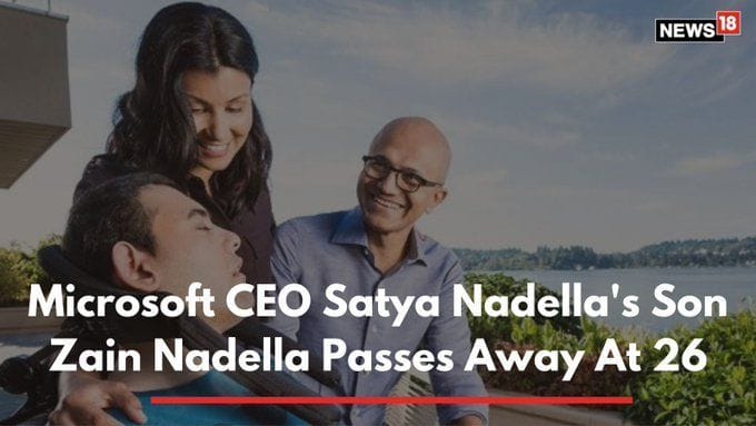 What happened to Satya Nadella's son, Zain? Tributes pour in as 26-year ...