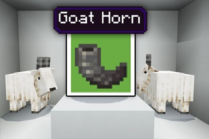 What are goat horns used for in Minecraft?