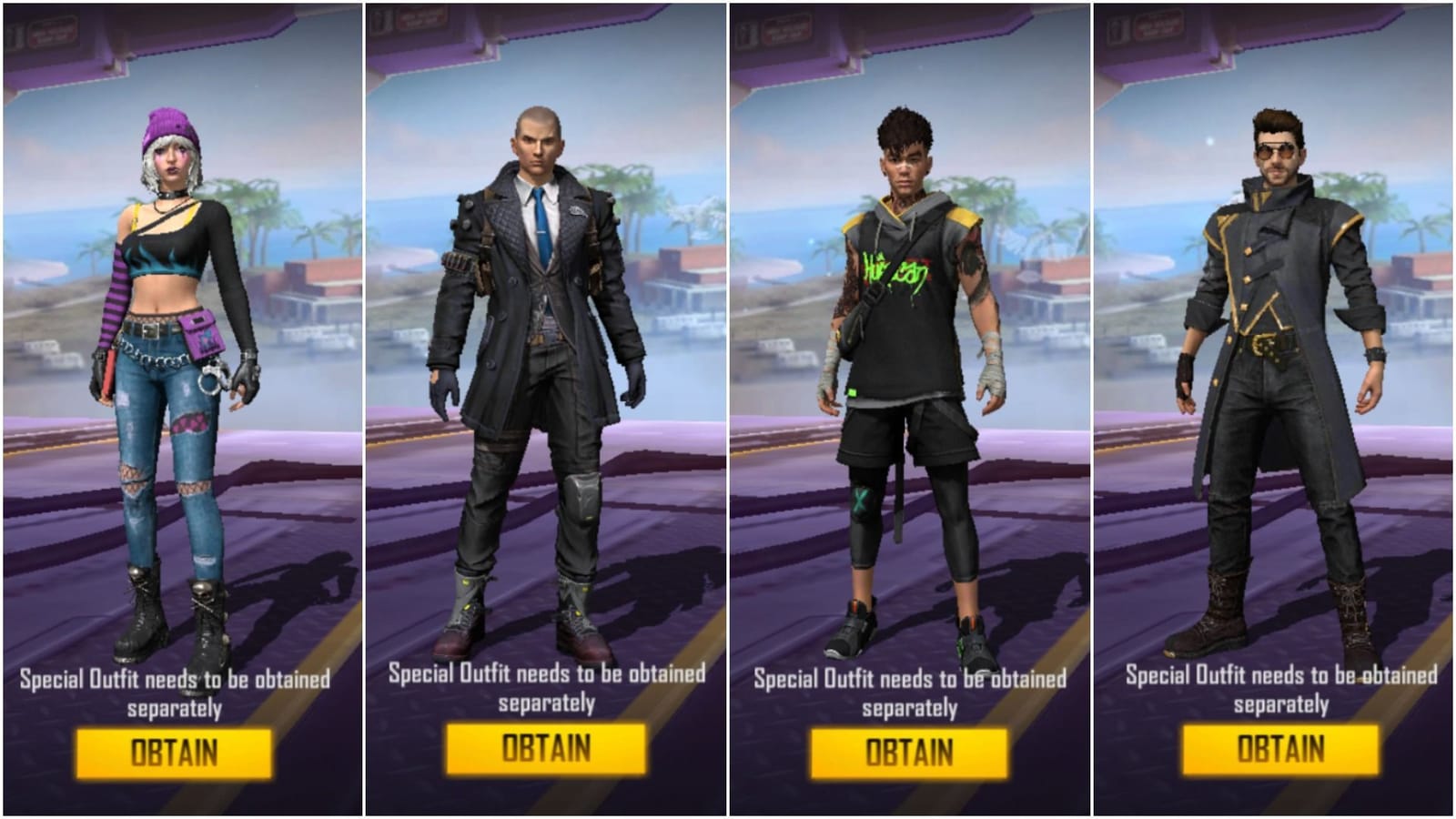 3 best Free Fire character combinations for snipers