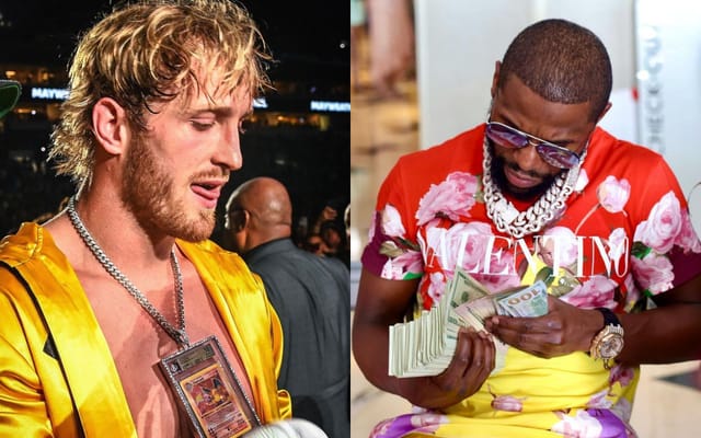 Logan Paul jokes he is going for Floyd Mayweather's neck chains in ...