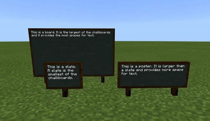 How to use the chalkboard in Minecraft Education Edition