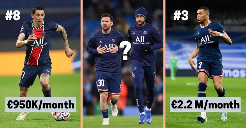 Ranking the 10 highest-paid players at PSG