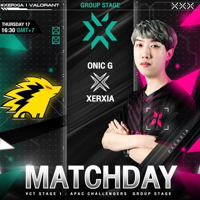 Xerxia Esports vs ONIC G: VCT 2022 APAC Stage-1 Challengers Group-C ...
