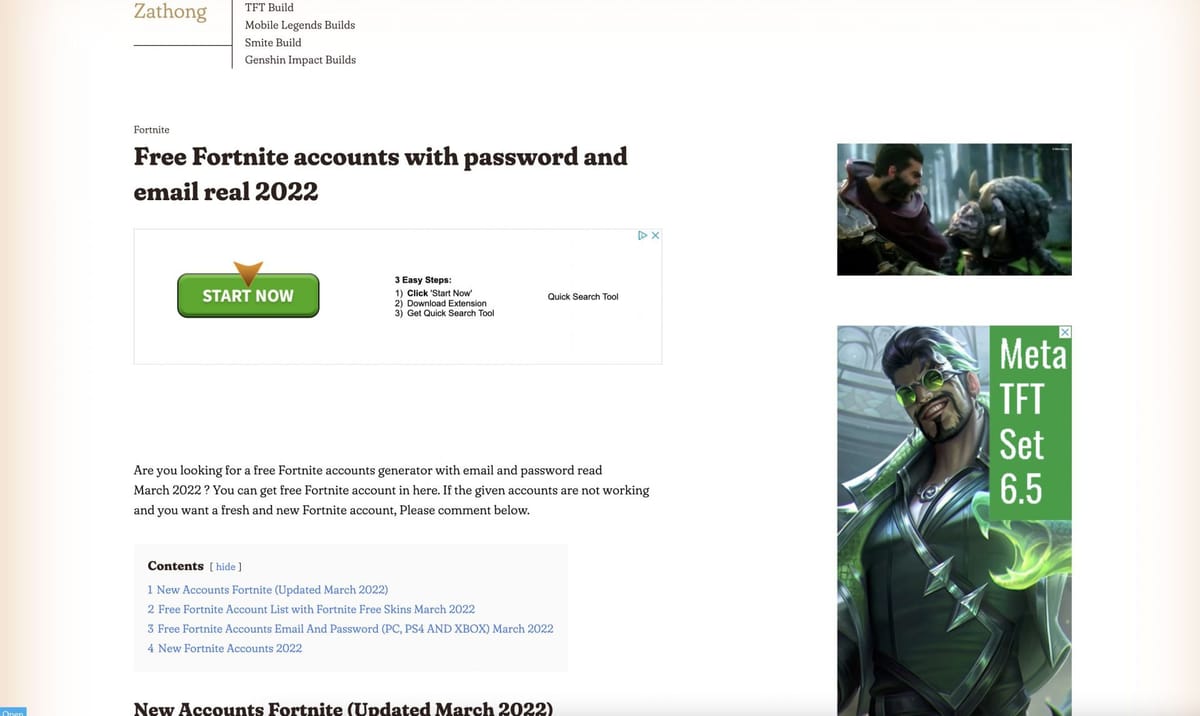 Websites selling free Fortnite accounts' emails and passwords are not ...