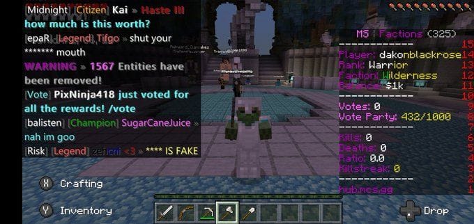 5 most popular faction servers in Minecraft