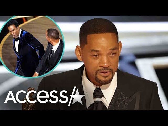 Video of Will Smith slapping Chris Rock during 2022 Oscars breaks ...