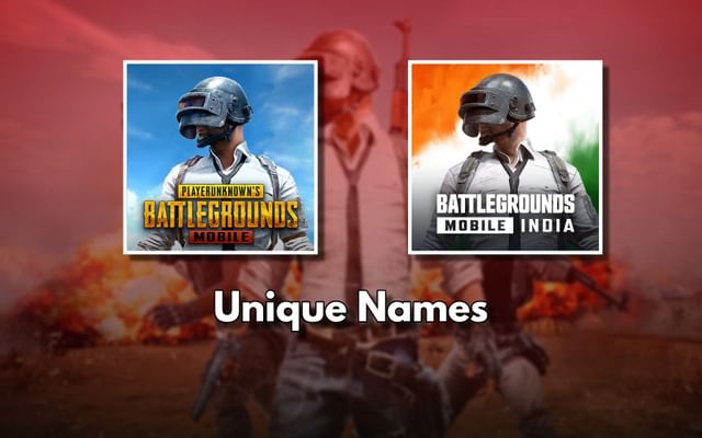 Top 30 unique names for PUBG and BGMI in March 2022