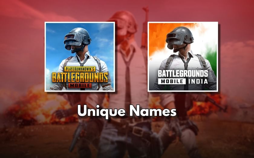 Top 30 unique names for PUBG and BGMI in March 2022