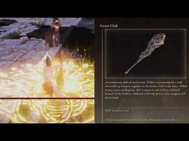 How to obtain the Great Club Colossal Weapon in Elden Ring