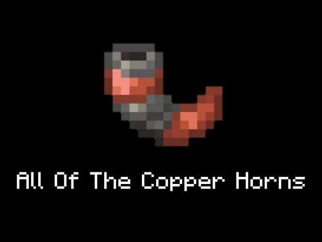 Minecraft Redditor creates all types of copper horn sounds