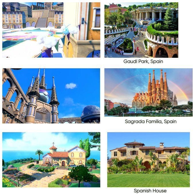 Pokemon Scarlet and Violet in a Spain-inspired Region