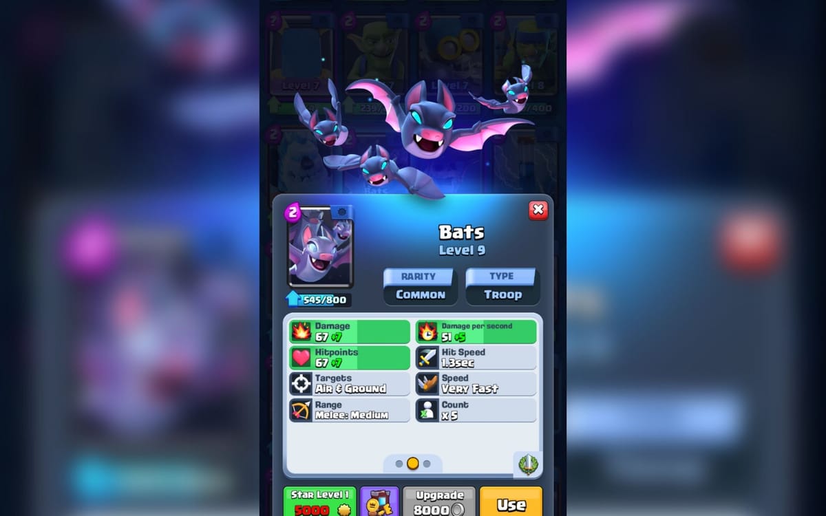 How to use Bats in Clash Royale?