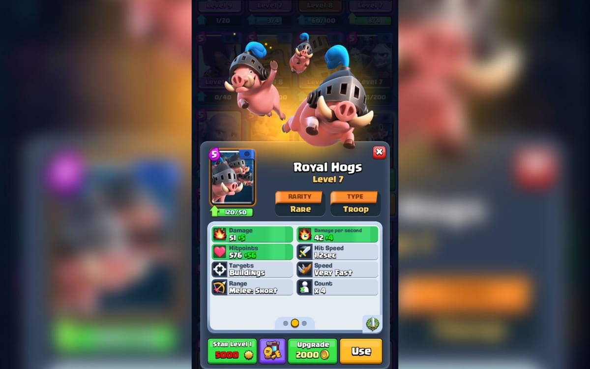 How to use Royal Hogs in Clash Royale?