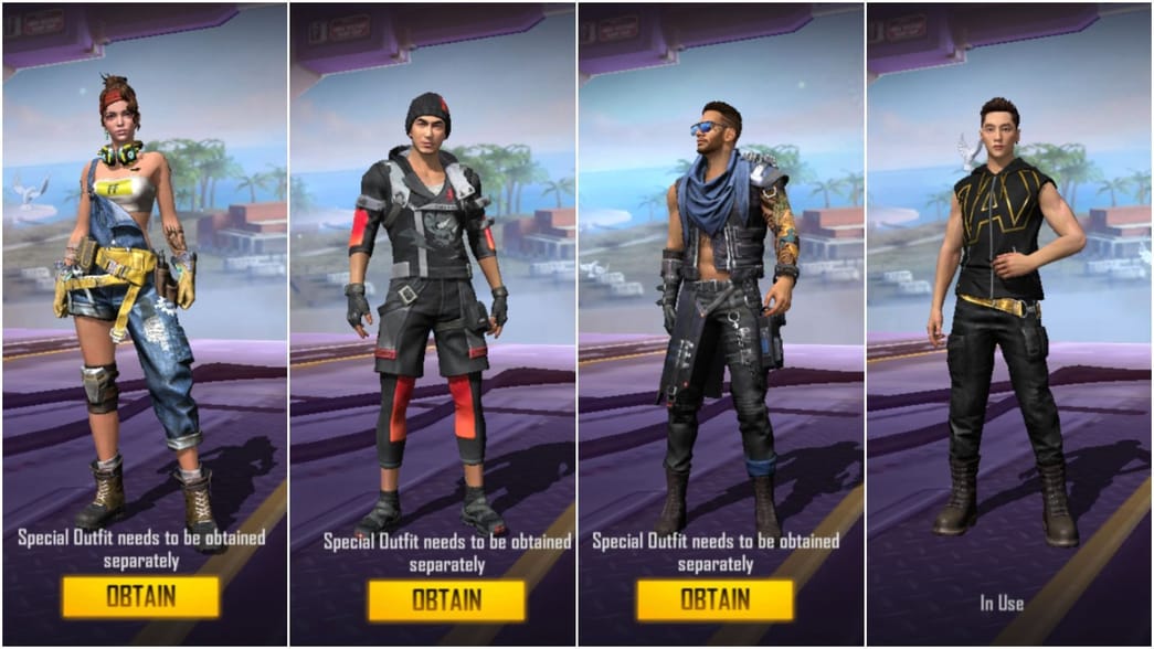 3 best Free Fire character combinations for snipers