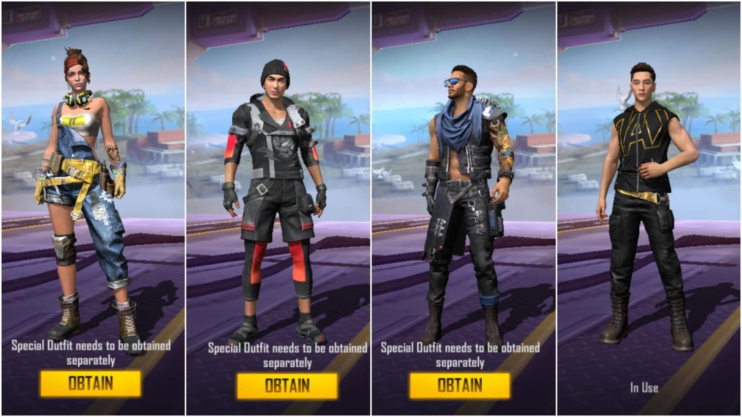 3 best Free Fire character combinations for snipers