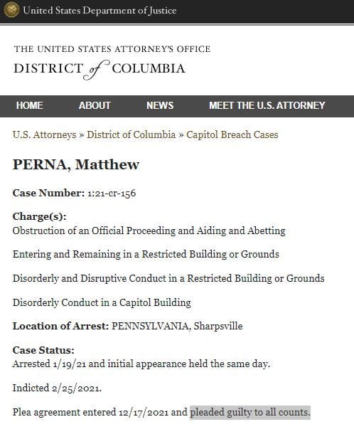 Who was Matthew Perna? Obituary of Capitol rioter who died by suicide ...