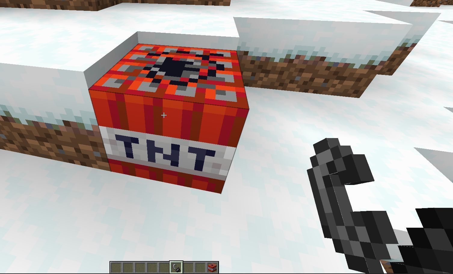 How to blow up a TNT block in Minecraft