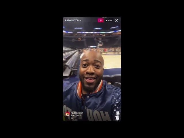YouTuber JiDion spotted getting a haircut courtside at an NBA game