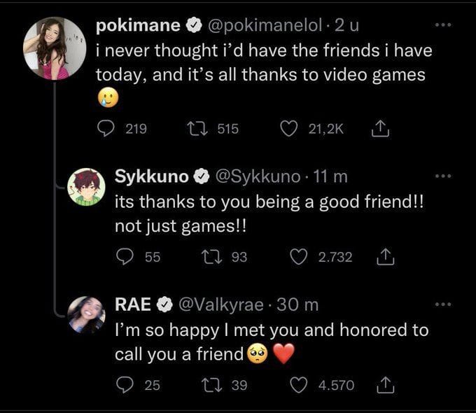 “Honored to call you a friend”: Valkyrae, Sykkuno, and more shower ...