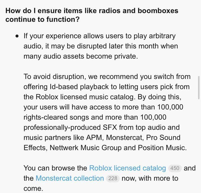 Why did Roblox remove audios? Fans disappointed with no audio in-game