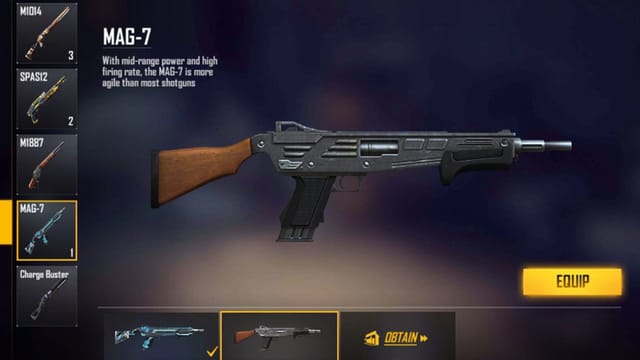 Best Free Fire Max shotgun for CS rank (March 2022): M1887 vs MAG-7 vs ...