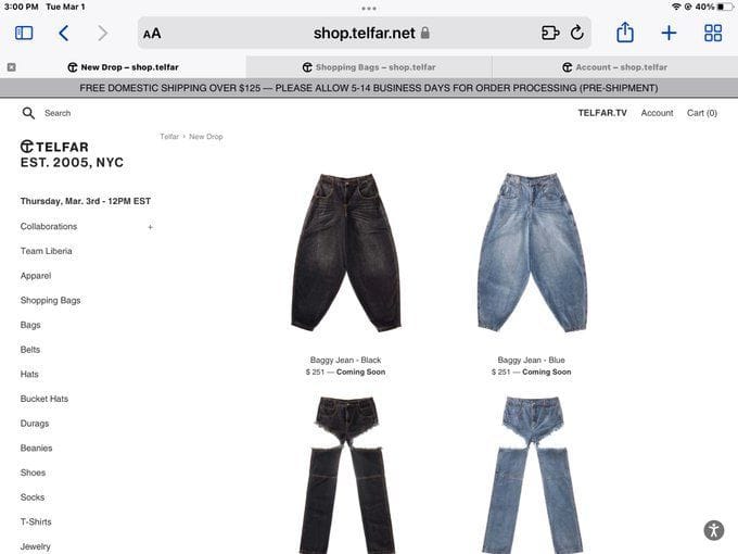 Telfar denim: Where to buy, price, release date, and more about Not For ...