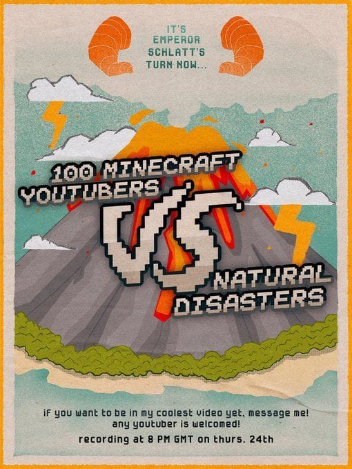 TommyInnit’s new '100 Minecraft YouTubers VS Natural Disasters!' video ...