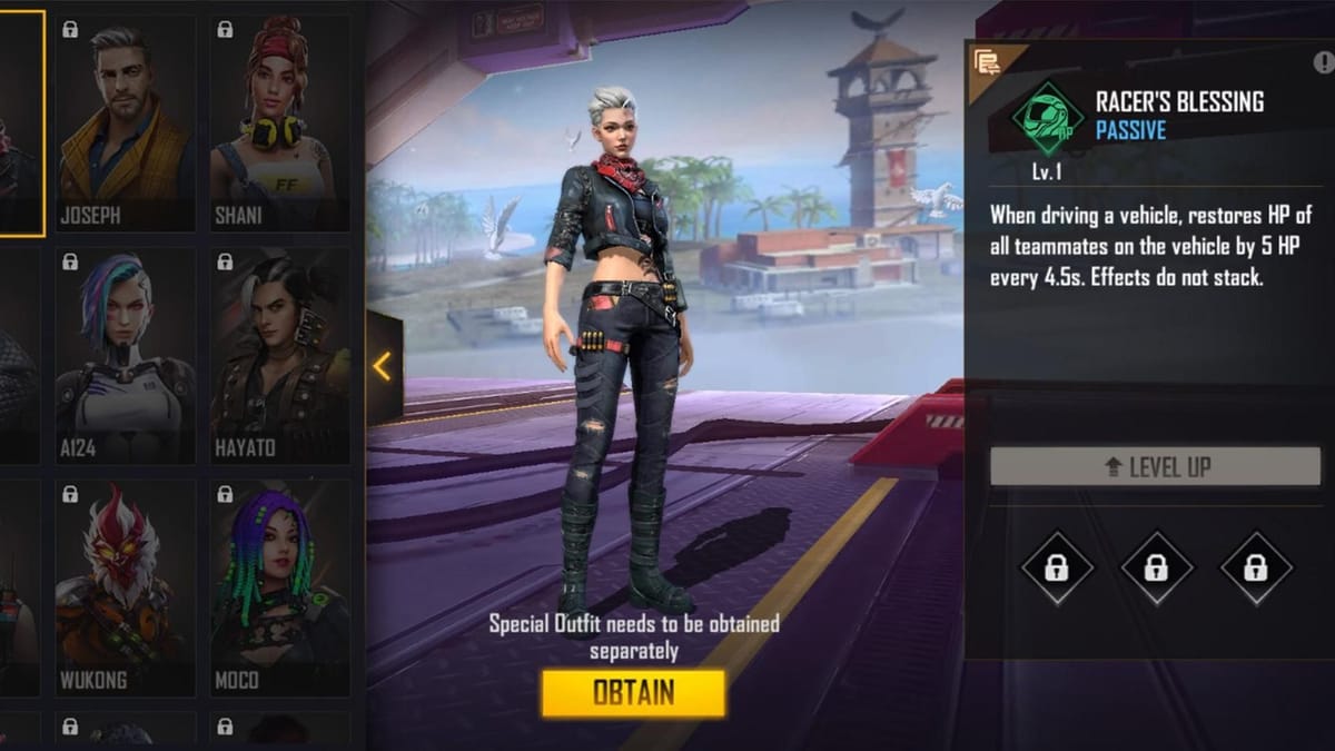 List of Free Fire MAX characters that help players to recover HP (March ...