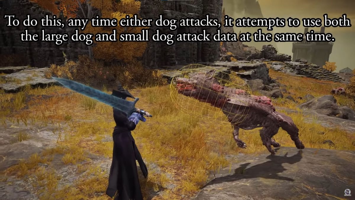 Soulsborne dataminer shows how overtuned bleed dogs are in Elden Ring ...