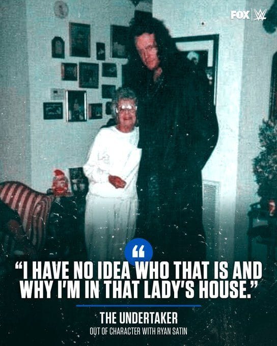 The Undertaker finally spills the truth about famous photo with an old ...