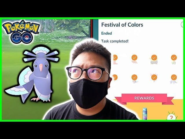 Completing Pokemon GO's Festival of Colors Collection Challenge