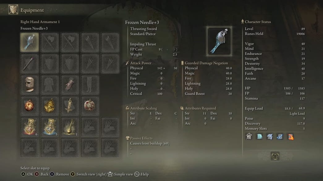 Top 5 Frostbite weapons in Elden Ring and where to find them