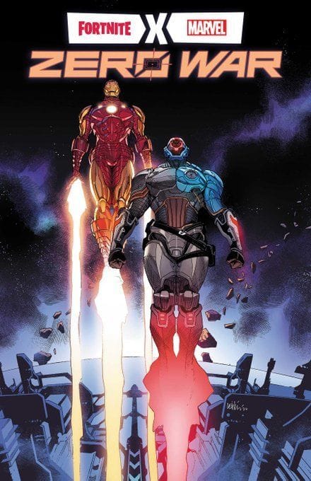 Fortnite Zero War comic cover shows Wolverine vs Dr. Slone